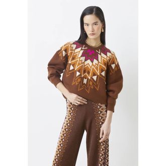 Suncoo Rundhals-Strickware - - Knitwear - Damen - Mehrfarbig - S