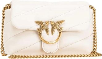 Pinko Pinko, Femme, Sacs, Blanc, Taille: ONE Size Love Baby Puff Bag