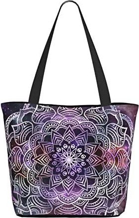 AOOEDM Cosmical Mandalas Ladies Shopping Bag 13x11x7in.Le cadeau parfait pour la Saint-Valentin.Cest de la Saint-Valentin pour maman, fille, &eacute;pouse, etc