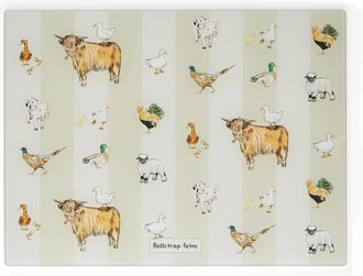 Cooksmart Arbeitsflächenschutz aus Glas in britischem Design | Glas-Arbeitsflächenschutz für Küche mit schönen Designs | Küchenarbeitsplattenschutz für alle Art