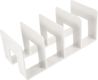 Happyyami Bücherregal Vertikaler Buchhalter mit Fächern für Schreibtischorganisation und Dokumentenaufbewahrung Modern und Stabil für Büro und Schlafzimmer