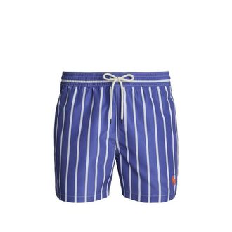 Polo Ralph Lauren Short droit ray&eacute; &agrave; logo brod&eacute;