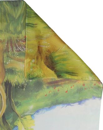 Dolce & Gabbana Silk Landscape Foulard Scarf - Blue