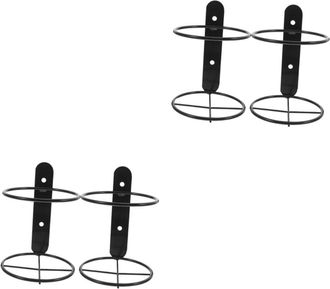 DOITOOL 4 STK. Metall Weinregal zur Wandmontage Einzelnes Flaschenhalter- Modernes Hängendes Weinflaschenregal für Zuhause Bar Restaurant Stilvolle Wanddekora