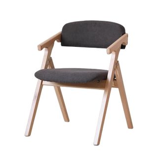 Generic Klappstuhl Gepolstert Stoff mit Lehne Hoher Belastbarkeit Klappst&uuml;hle Esszimmer Mit Handlauf Klappstuhl Holz Indoor Platzsparend f&uuml;r G&auml;ste K&uuml;che B&uuml;ro 