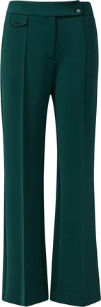 s.Oliver Black Label s.Oliver Black Label Damen 2173469 Hose lang, Wide Leg, Blue Green, 42 / REG