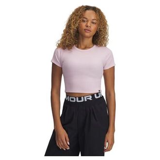 Under Armour Femmes UA Rival Rib Baby Tee-PNK XS