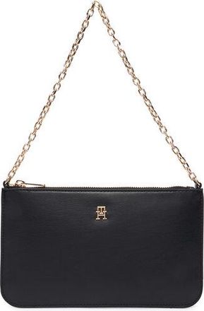 Tommy Hilfiger Handtasche Th Icon Chain Shoulder Pouch AW0AW18298 Schwarz