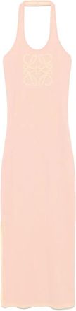 Loewe Maxikleid mit Anagram-Motiv - Rosa