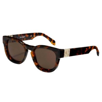 Palm Angels Riverside Rechteck-Sonnenbrille f&uuml;r Herren (Havannabraun)