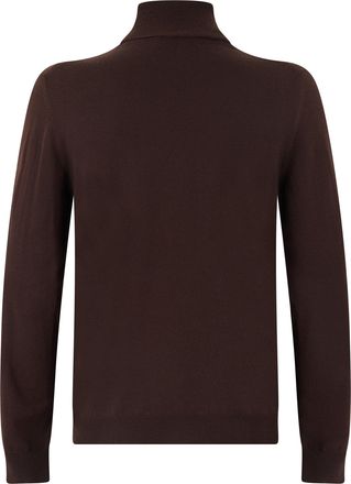 Slowear Virgin Wool High Collar Sweater - Brown