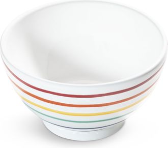 Gmundner Keramik Müslischale groß (Ø 14cm) Regenbogen Geschirr, handgemacht in Österreich