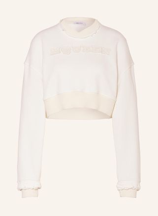 Alexander McQueen Mcqueen Cropped-Sweatshirt weiss