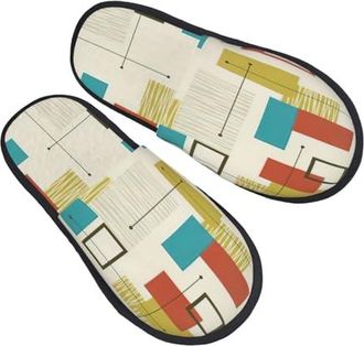 Generic Moderne Du Milieu Du Si&egrave;cle Unisexe Slippers L&eacute;g&egrave;res Chaussons Doux Pantoufles Pour Automne Ext&eacute;rieur Int&eacute;rieur M