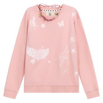 5 Progress Femme, Sweatshirts et sweats &agrave; capuche, Rose, Taille: 38 FR 16151 SweaT-shirt