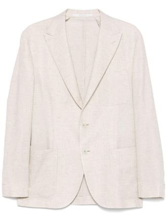 Eleventy blazer à carreaux - Tons neutres