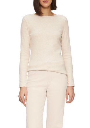 s.Oliver Geripptes Langarmshirt im Slim Fit