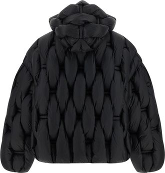 RAXXY 3D Braided Nylon Down Jacket - Black