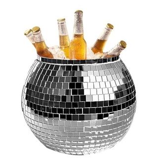 Generic Seau &Agrave; Glace Boule Disco - Seau &Agrave; Glace Boule Disco - Seau &Agrave; Glace Pour Bar &Agrave; Cocktails - Seau &Agrave; Glace R&eacute;fl&eacute;chissant 3 L Pour Champagne, Vin, Bi&egrave;re, C