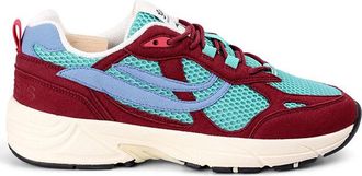 Genesis Damen vegan Sneaker G-99 Multi Weinrot Blau T&uuml;rkis