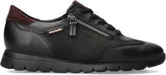 Mephisto Fermeture baskets Donia noir en cuir - Hauteur du talon - Fermeture éclair Lacets - 5,5 EU, Noir, 39