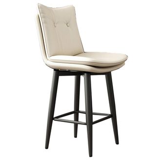 Generic GIZNXBA Drehbare Barhocker Gepolsterte Barstuhl In Thekenh&ouml;he Mit R&uuml;ckenlehne Moderner, Mit Leder Gepolsterter Thekenstuhl Tresenhocker K&uuml;che F&uuml;r Rest