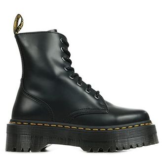 Dr. Martens Jadon Black Polished Smooth, Brogues Mixte Adulte, Noir (Black), 44 EU