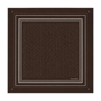Officine G&eacute;n&eacute;rale Wool Dot-Print Scarf - Brown