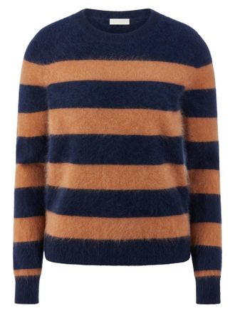 include Rundhals-Pullover include blau