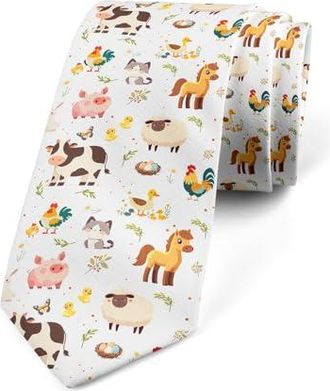 Generic Cravate Blanc Gris Brun Beige Fine Men Tie Classique Cravates Homme Pour Mariage C&eacute;l&eacute;brations Accessoires