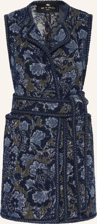 Etro Etro Blazerweste Aus Jacquard blau