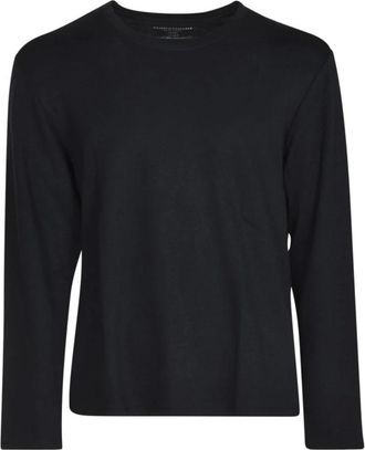 Majestic Filatures Homme, Tops, Noir, Taille: XL Long Sleeve Top