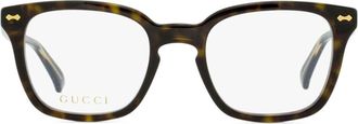 Gucci Eckige Sonnenbrille - Braun