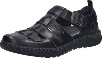 Josef Seibel Herren Low-Top Sneaker Wilson 08,Weite H (Weit),Wechselfußbett,Strassenschuhe,Sportschuhe,Turnschuhe,Black-Black,47 EU