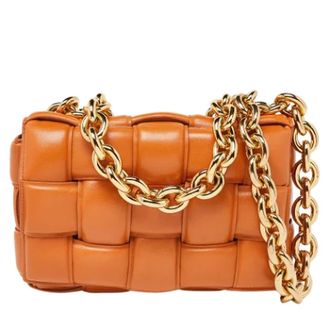 Bottega Veneta Pre-owned Cuir sacs-ports-paule - Femme - Pre-owned - Orange - Taille: ONE Size