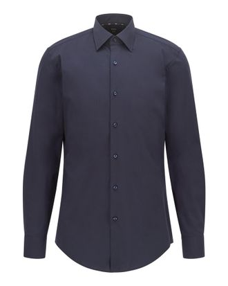 HUGO BOSS Hemd mit Stretchanteil, Slim Fit in