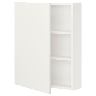 IKEA Ikea ENHET Wand cb w 2 shlvs/door, 60x17x75 cm, wei&szlig;