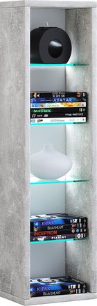 VCM Holz CD DVD Regal | Bücherregal | Aufbewahrung | Maße H. 77 x B. 21 x T. 14 cm | Standregal - Rasato L