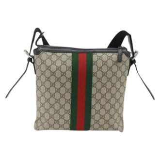 Gucci Pre-owned Leder Umh&auml;ngetasche - - Pre-owned - Damen - Beige - ONE SIZE