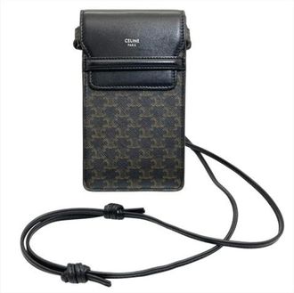 Celine Pre-owned Sac bandouli&egrave;re pochette en toile - Femme - Pre-owned - Noir - Taille: ONE Size