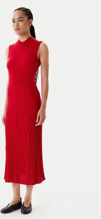 Tommy Hilfiger Strickkleid WW0WW45653 Rot Slim Fit