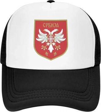 Generic Casquette Trucker Unisexe Punk personnalis&eacute;e Style id&eacute;ale pour Les Fans de Football Serbe et Adultes Parfaite Amateurs Sport Plein air