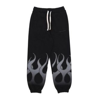 Vision Of Super Flames Schwarz/Graue Trainingshose - - Trousers - Herren - Schwarzk - L