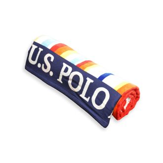 U.S.Polo Association &Uuml;bergro&szlig;es Strandtuch (101,6 x 177,8 cm), gestreift, nautisches Design, luxuri&ouml;se Pl&uuml;sch-Baumwolle, Hotelqualit&auml;t f&uuml;r Bad, Pool, Maui-Streifen