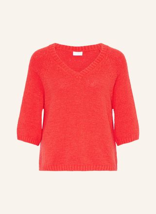 Milano Milano Italy Pullover Mit 3/4-Arm rot