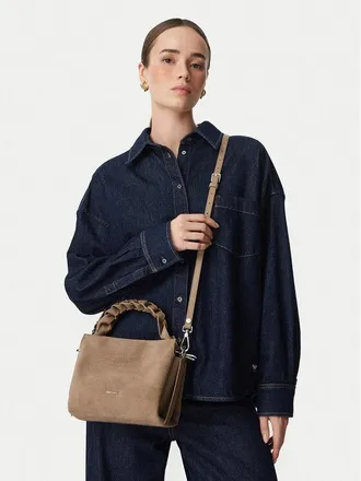 Coccinelle Handtasche P6P Boheme Suede Bimaterial E1 P6P 58 01 01 Dunkelbeige