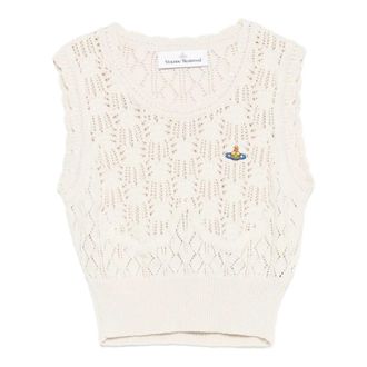 Vivienne Westwood Sleeveless Strickware - - Knitwear - Damen - Beige - M