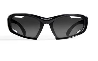 Balenciaga Black Dynamo Rectangle Sunglasses