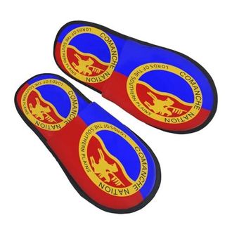 Generic Pantoufle Maison Drapeau De La Nation Comanche Hiver Pantoufles Confortable Chaudes Pantoufles Antid&eacute;rapantes Hiver Chaussures Chaudes Pour Maison Voy