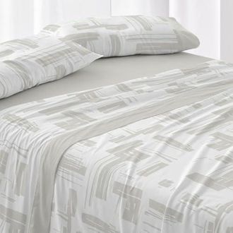 Burrito Blanco Burrito Blanco | Bettwäscheset | Bett von 150 bis 160 cm (+ verfügbare Größen) | Design 142 | Salbei (150-160 x 190/200 cm)